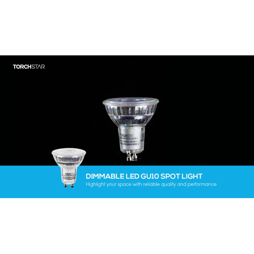 TORCHSTAR 5 Watt (50 Watt Equivalent), MR16 LED, Dimmable Light Bulb, GU10/Bi-pin Base & Reviews ...